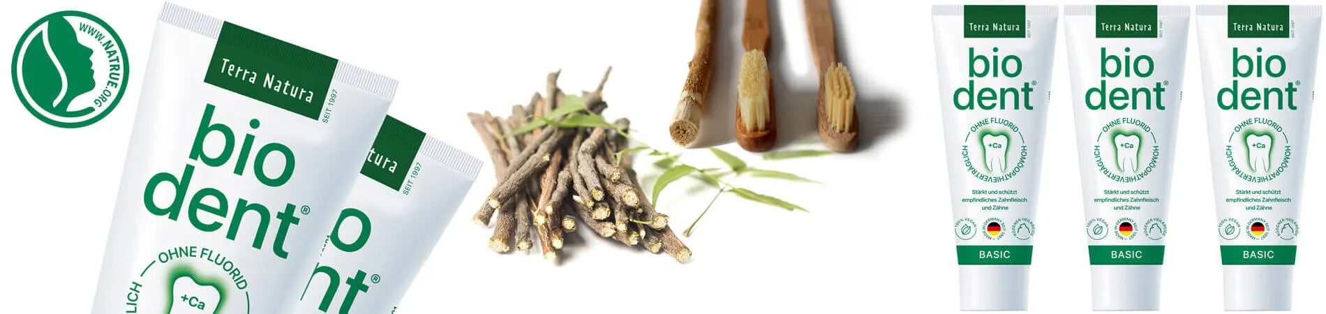 Terra Natura Fluoride-Free Toothpaste Biodent Basics | 3x75ml - Your