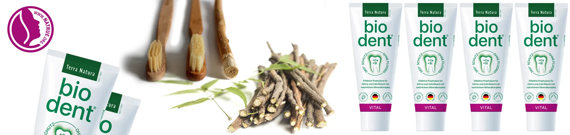 Fluoride-Free Toothpaste Biodent Vital | Terra Natura | 4x75ml - Your