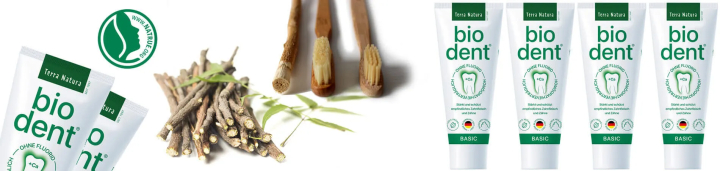 Biodent Basics Toothpaste with Stevia by Terra Natura | 4x75ml - Your